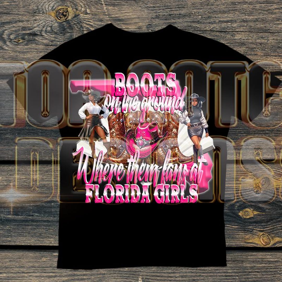 Florida Boots on the Ground Dtf Transfer Line Dancing Clack Fan Dtf ...