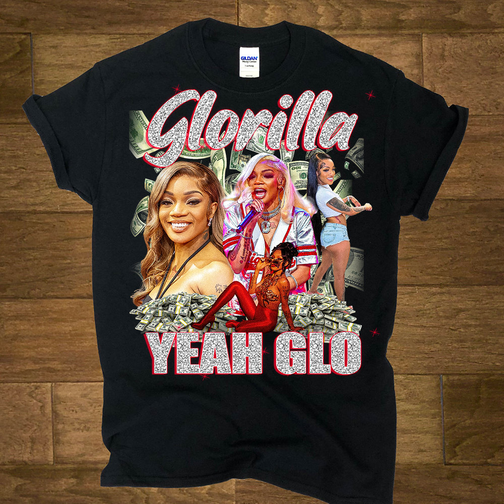 Big Glo png, rapper bootleg png, hip hop png, glorilla png, design ...