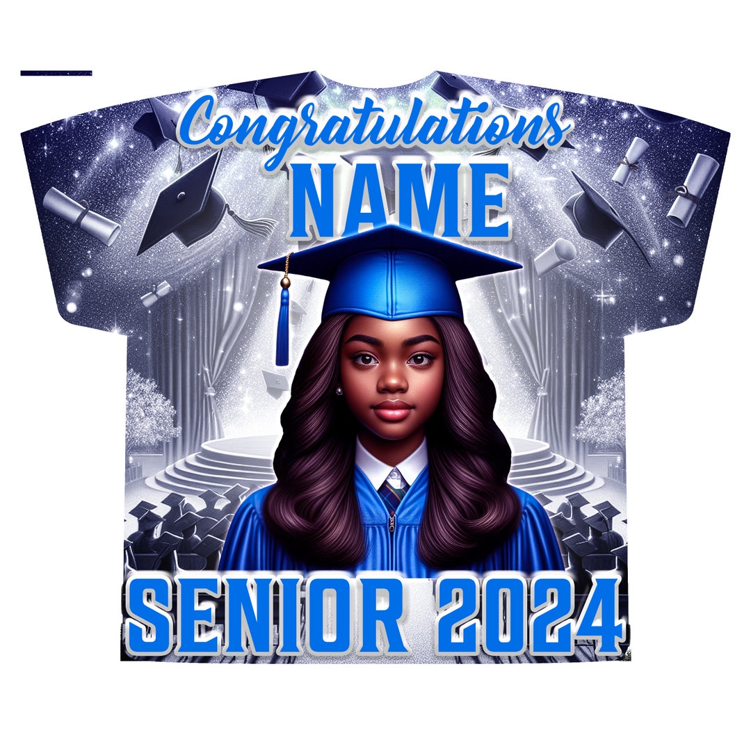 Custom Graduation Shirt Design: Personalized Senior 2024 Gift - Etsy