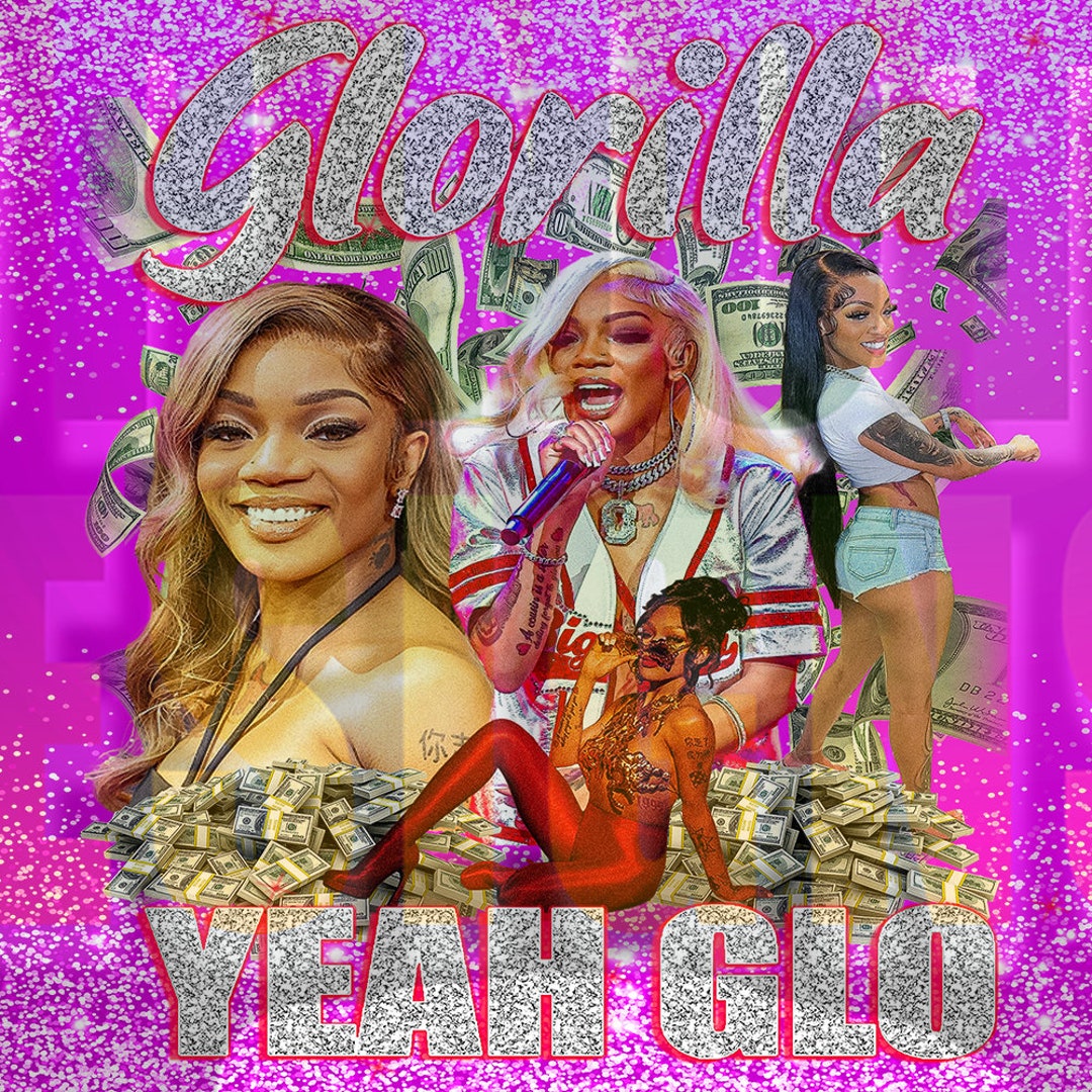 Glorilla Rapper PNG: 20oz Tumbler Wrap Sublimation Design (digital ...