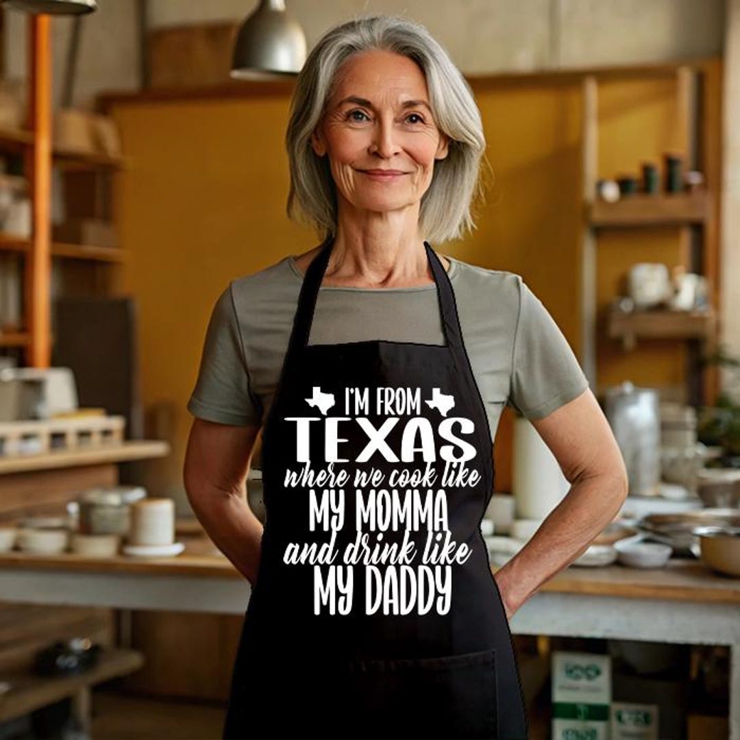 Texas Bbq Cooking Apron, Kitchen Apparel for Cook, Gift for Chef - Etsy