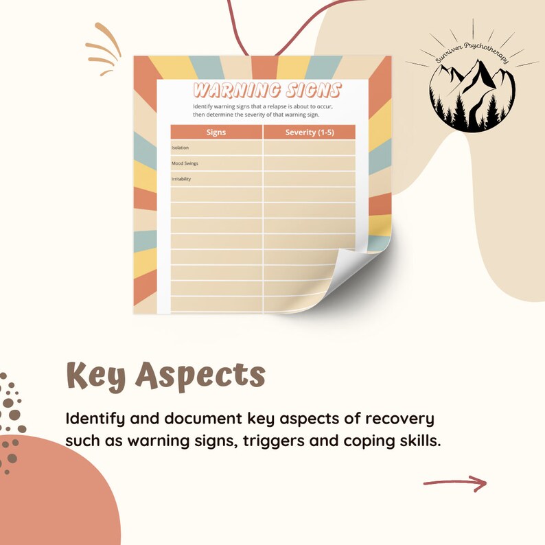 Relapse Prevention Plan - Etsy