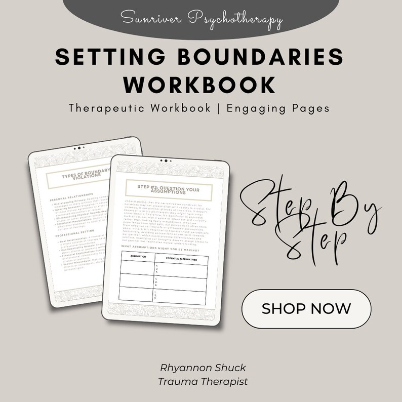 6 Steps to Setting Healthy Boundaries Workbook - Etsy