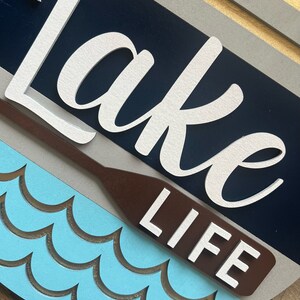 Wood Layered Lake Life Sign - Etsy