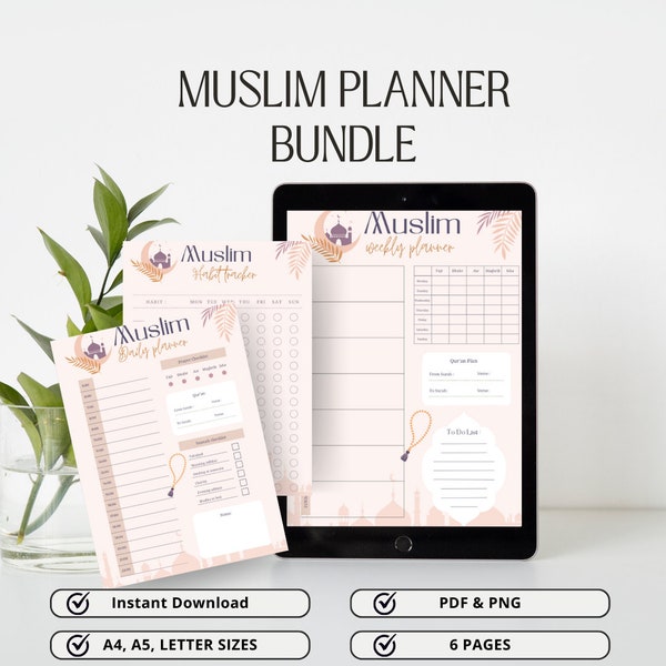 Islamic Weekly Planner - Etsy