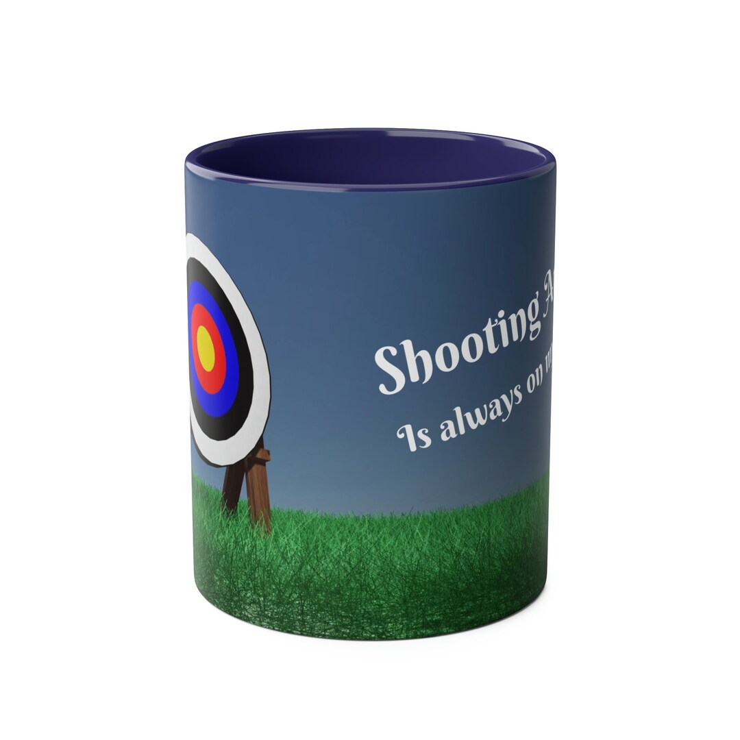 The Archers Mug - Two-tone Coffee Mugs, 11oz, Archery, Two-tone Coffee ...