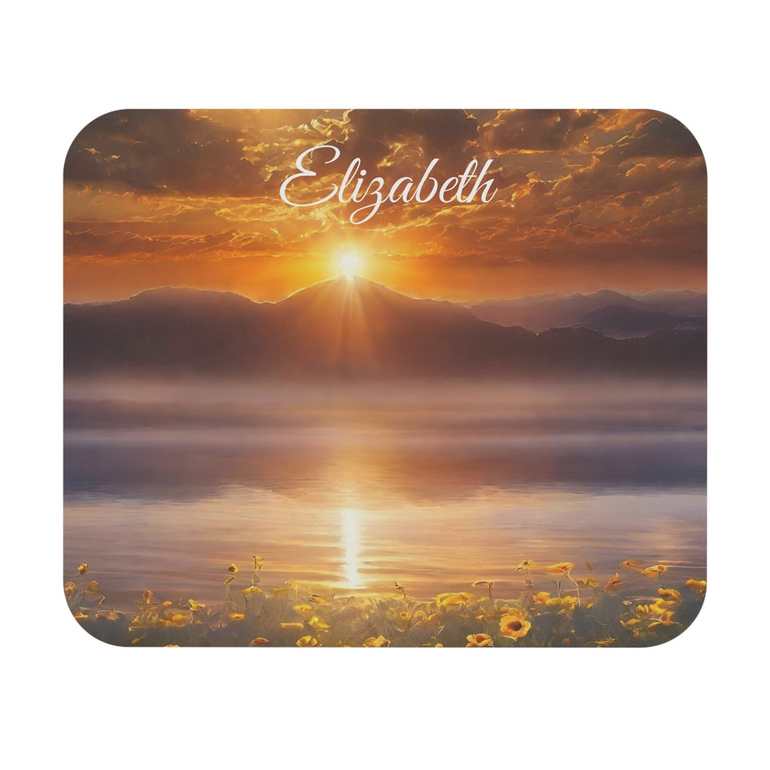 Personalized Sunset Mousepad Office Decor Birthday Gift Friends Gift ...