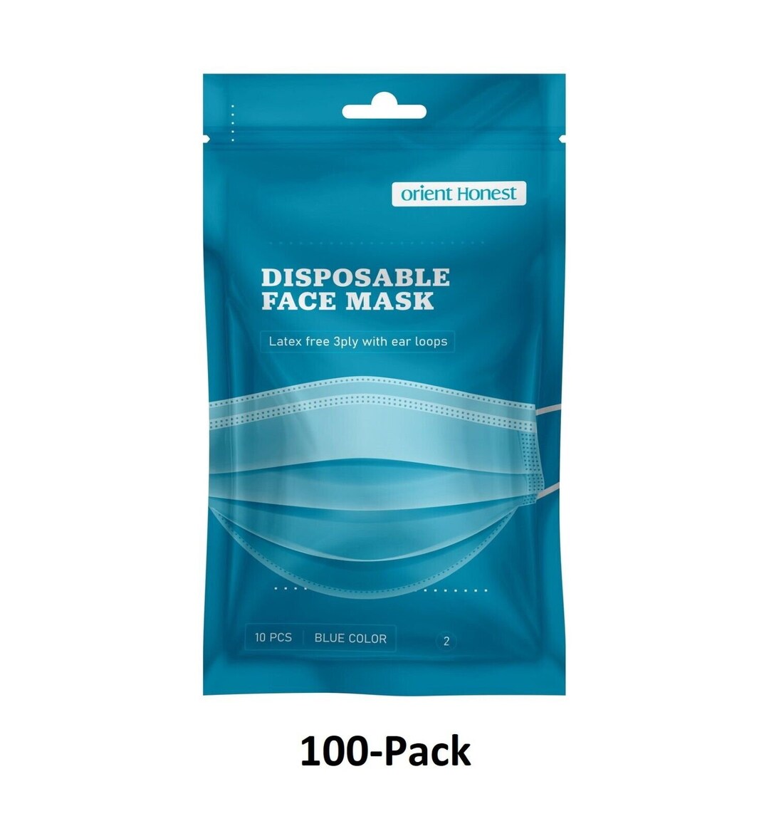 Orient Honest Disposable 3-ply Face Masks W/ Ear Loop (super Value Lot ...