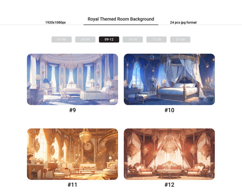 Royal Room Backgrounds: Ai-generated Vtuber Assets (24 JPG) - Etsy