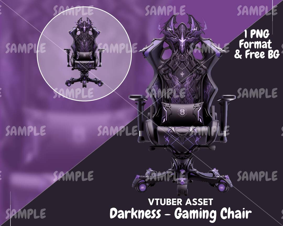 Darkness Gaming Chair, Vtuber Background, Vtuber Asset, Vtuber ...