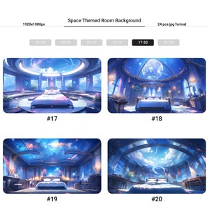 24 Space Room Themed Background Asset, BGM Background, Music Background ...