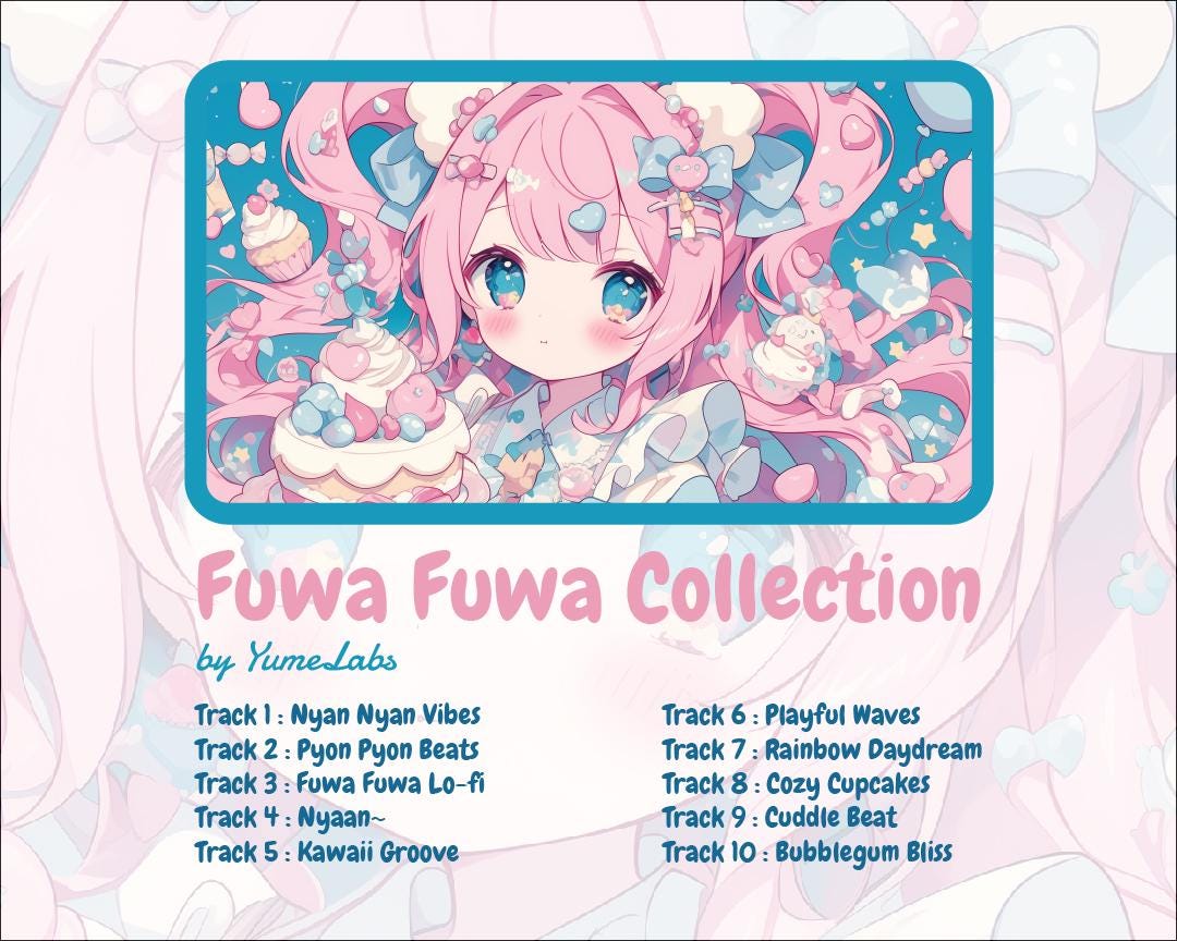 Fuwa Fuwa Kawaii Background Music: Vtuber BGM (ai-generated) - Etsy