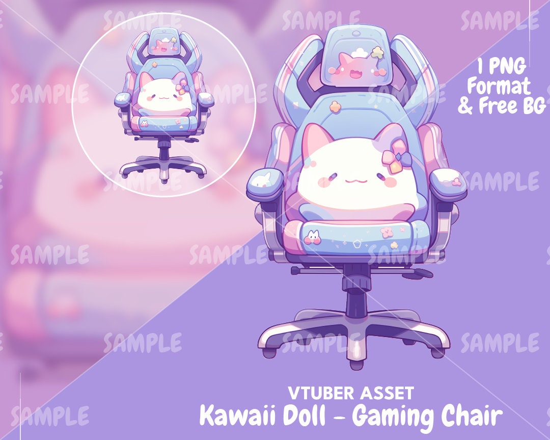 Kawaii Doll - Gaming Chair, Vtuber Background, Vtuber Asset, Vtuber ...