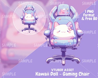Cute Blue Gaming Chair, Vtuber Background, Vtuber Asset, Vtuber ...