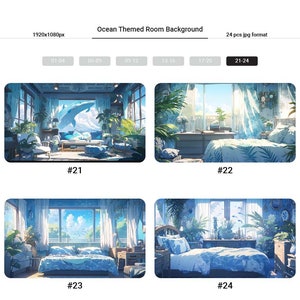 24 Ocean Room Themed Background Asset, BGM Background, Music Background ...