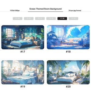 24 Ocean Room Themed Background Asset, BGM Background, Music Background ...