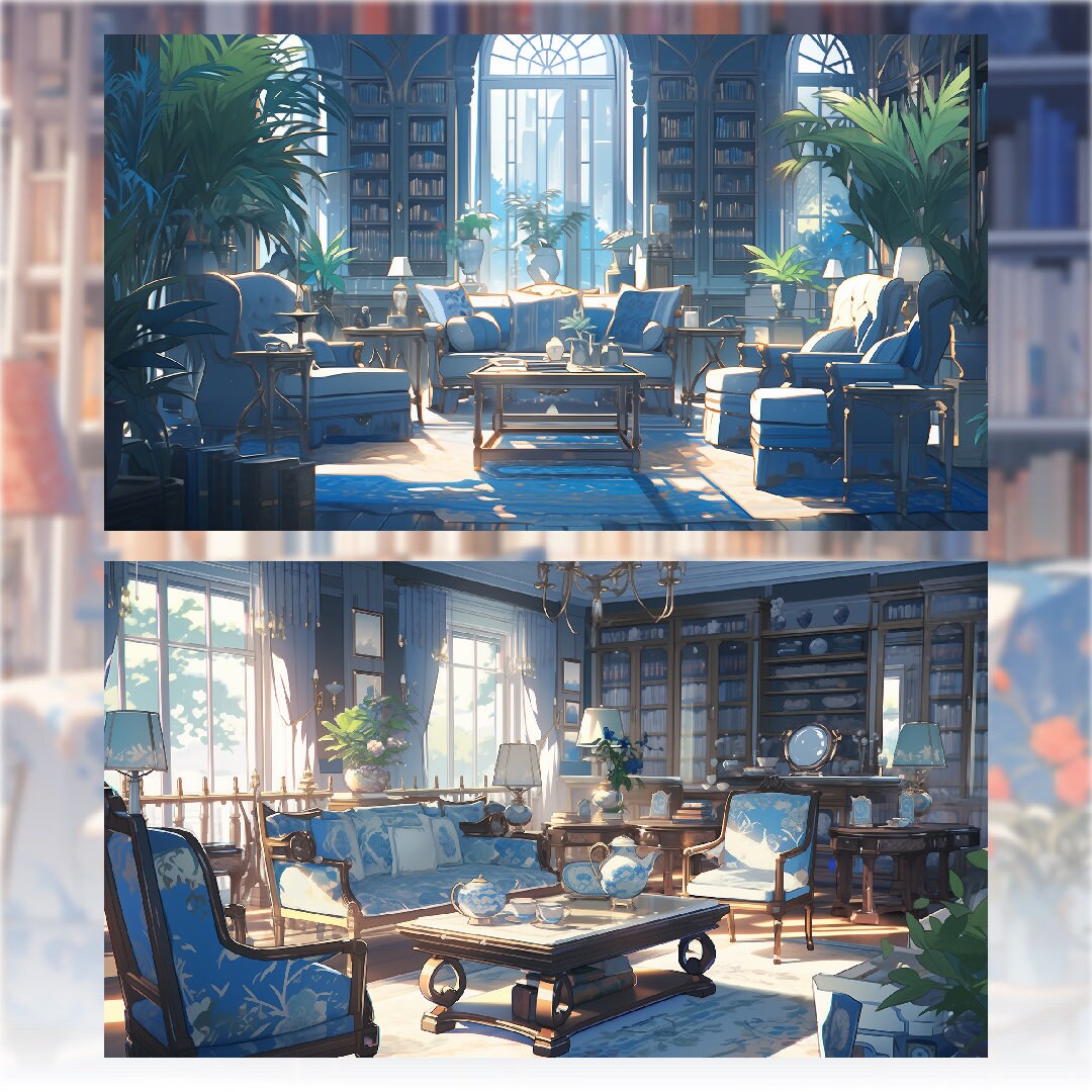 20 Library Themed Background Asset - Etsy