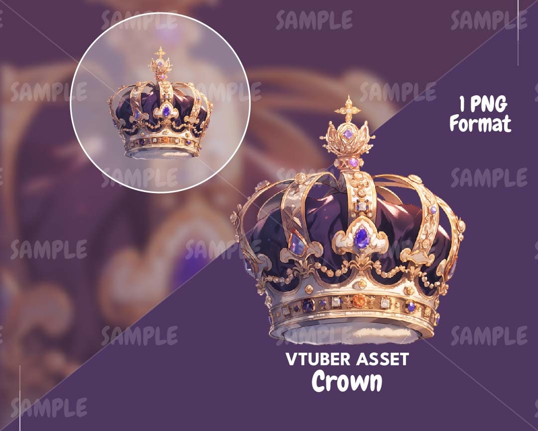 Crown Asset, Vtuber Accessories, Vtuber Stream, Vtuber Asset, Vtuber ...