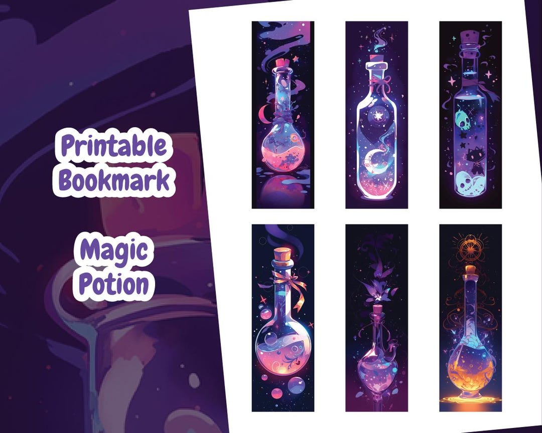 Magic Potion - Printable Bookmarks - Etsy