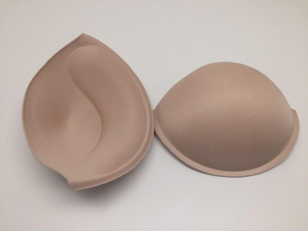 Plus Sizes Cups Sew in Beige Bra Cups for Seamstresses, Dress-making ...