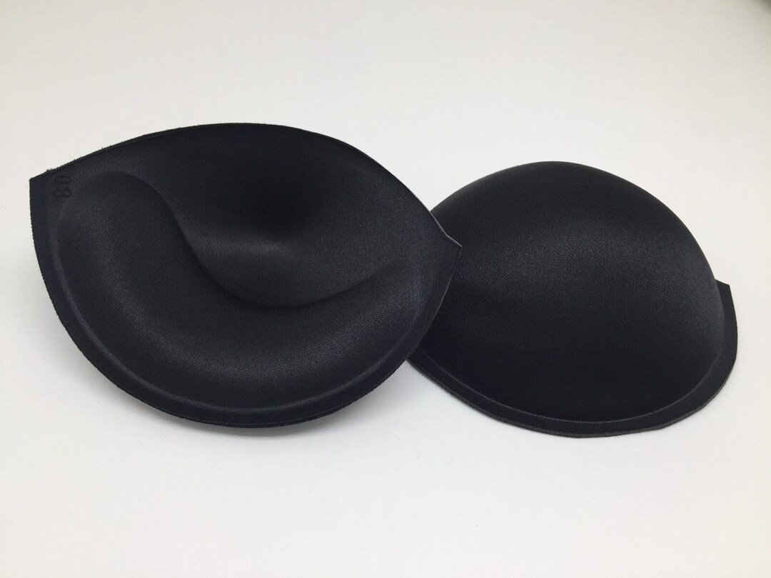 Mnj-trimmings 1 Pair Bra Cups (black) Sew In, Push up Vagarious Sizes ...