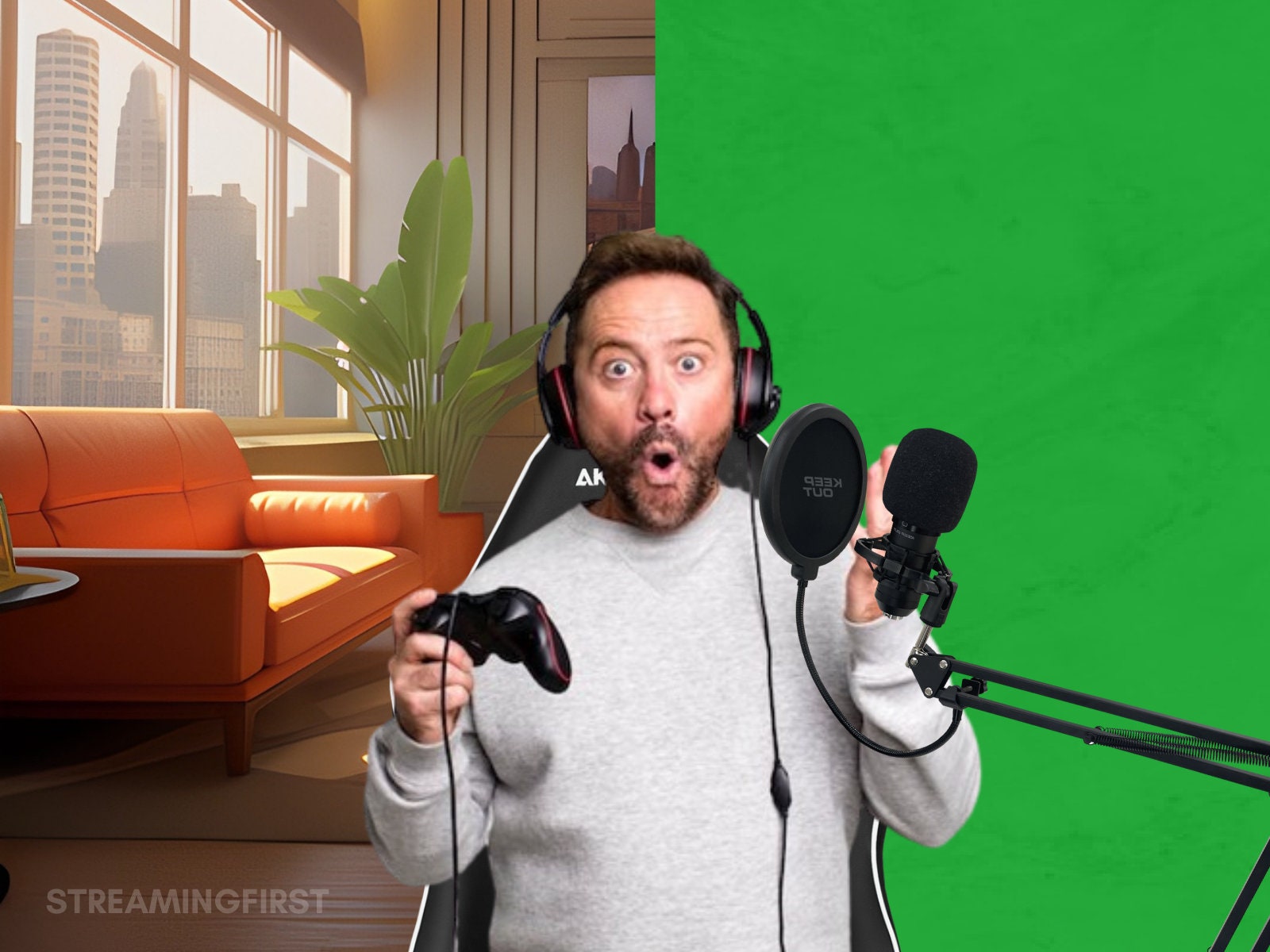 Realistic Background for Youtube And/or Twitch Channel, Virtual/digital ...