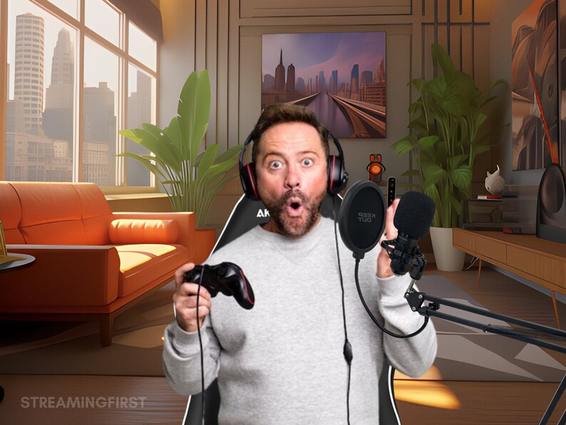 Realistic Background for Youtube And/or Twitch Channel, Virtual/digital ...