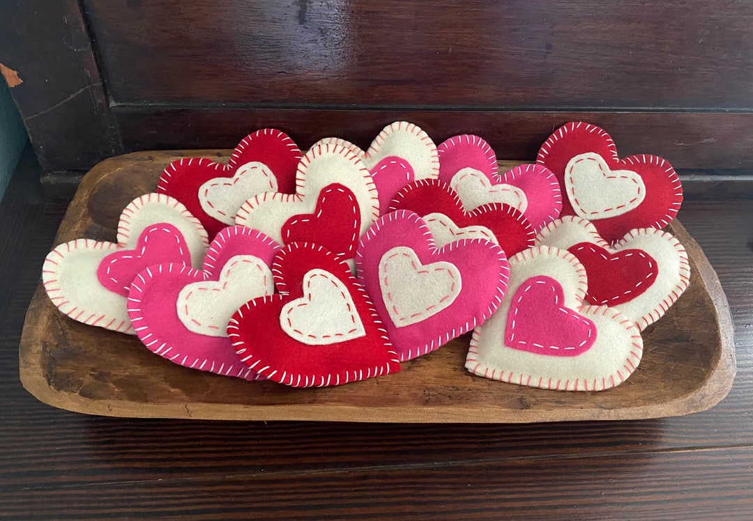 Heart Bowl Fillers Set of 4 - Etsy