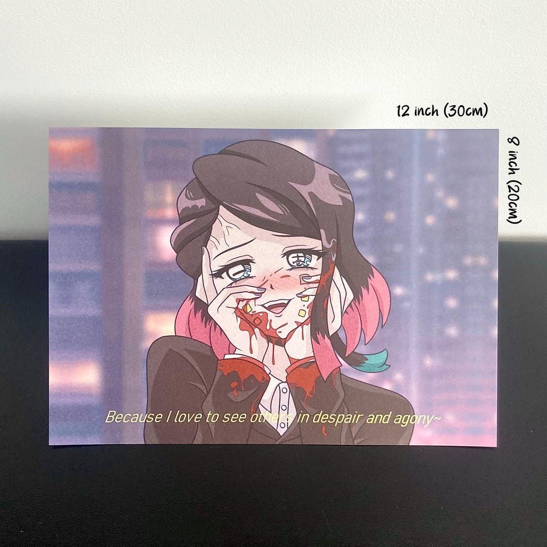 Retro Anime Enmu Art Print - Etsy