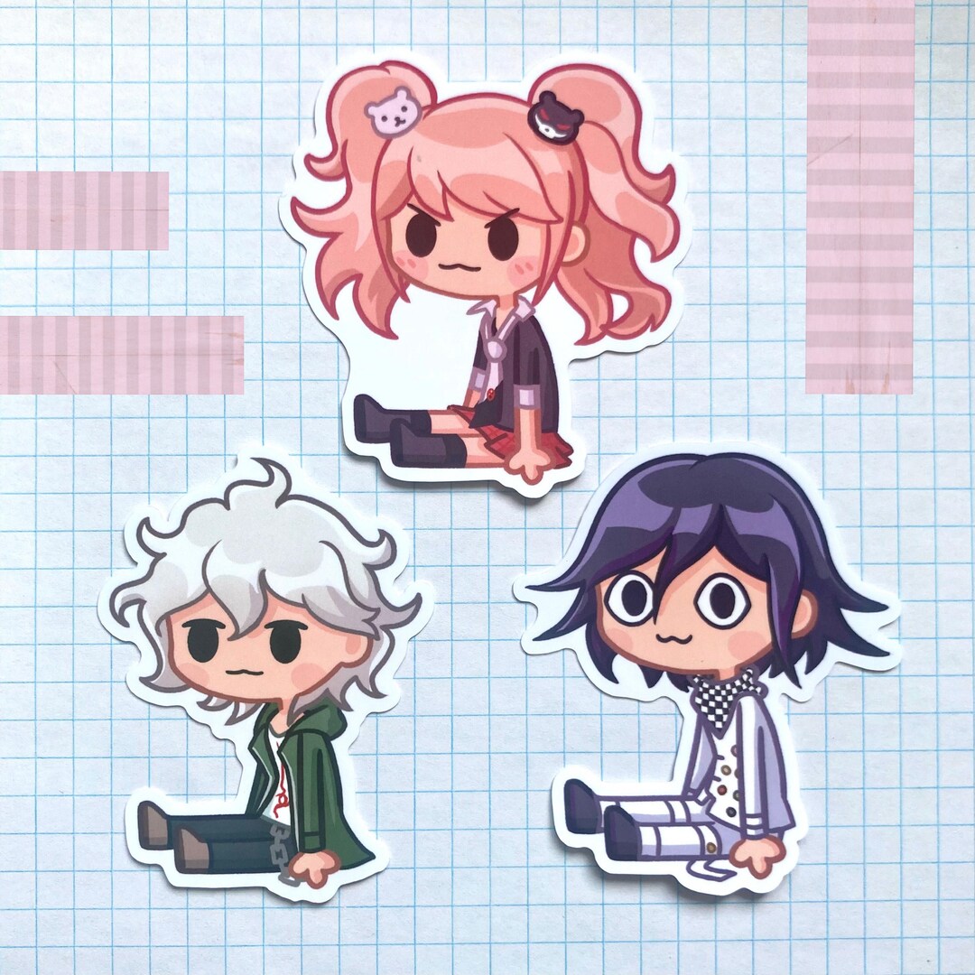 Danganronpa Antag Vinyl Stickers - Etsy