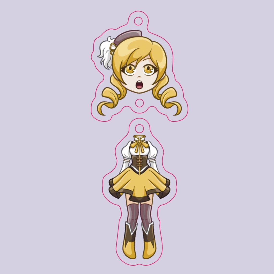 Mami Tomoe Keychain - Etsy
