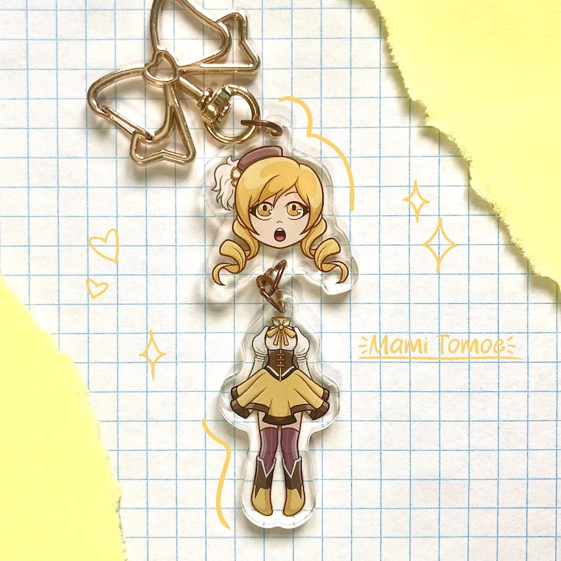 Mami Tomoe Acrylic Keychain - Etsy