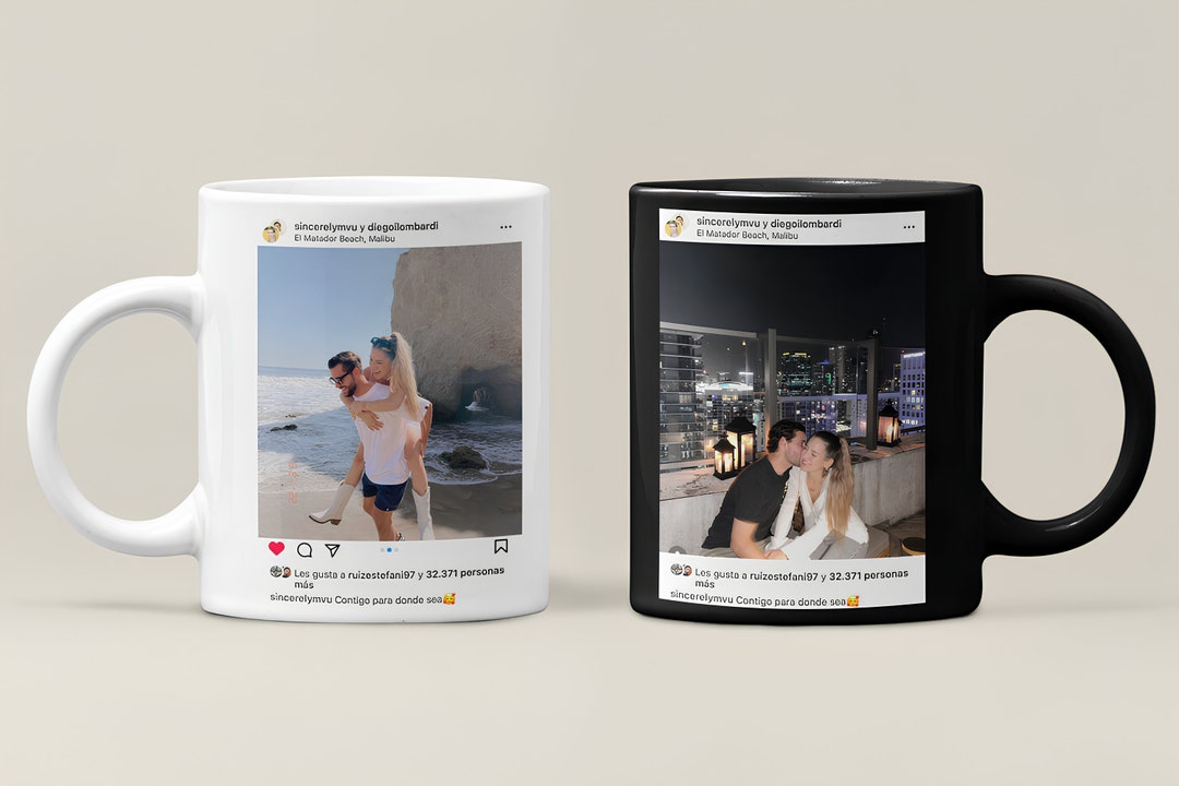 Mug With Personalized Instagram Photo, Couple Mug, Mug With ...