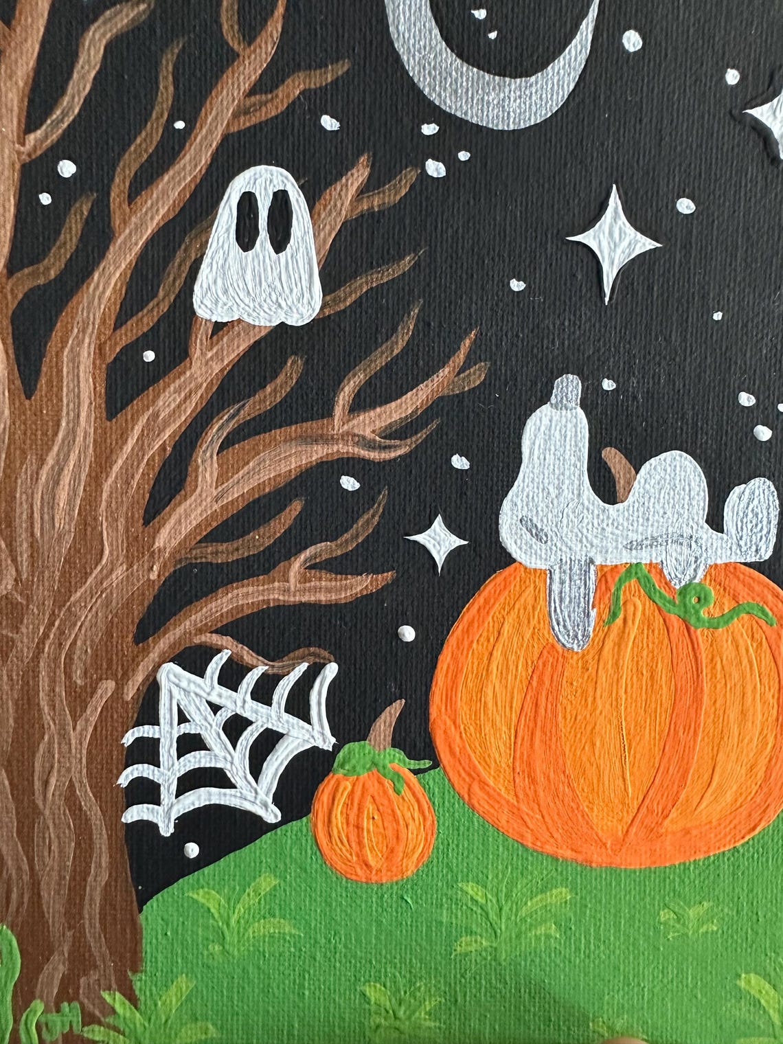 Spooky Snoopy Poster & Mini Print Original Painting Artwork Halloween ...