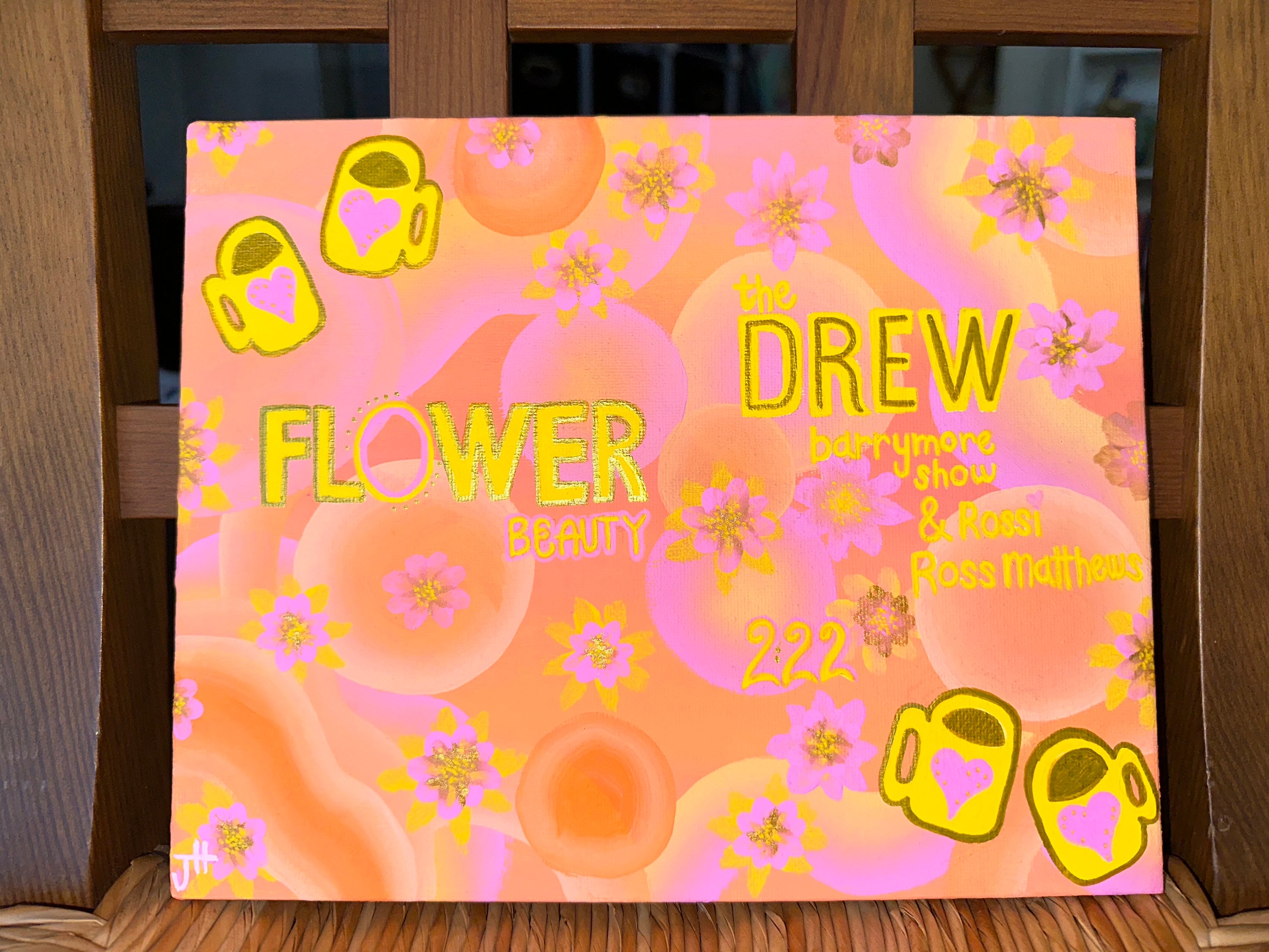 Drew Barrymore Show Poster Acrylic Painting Artwork Aesthetic Wall Art ...