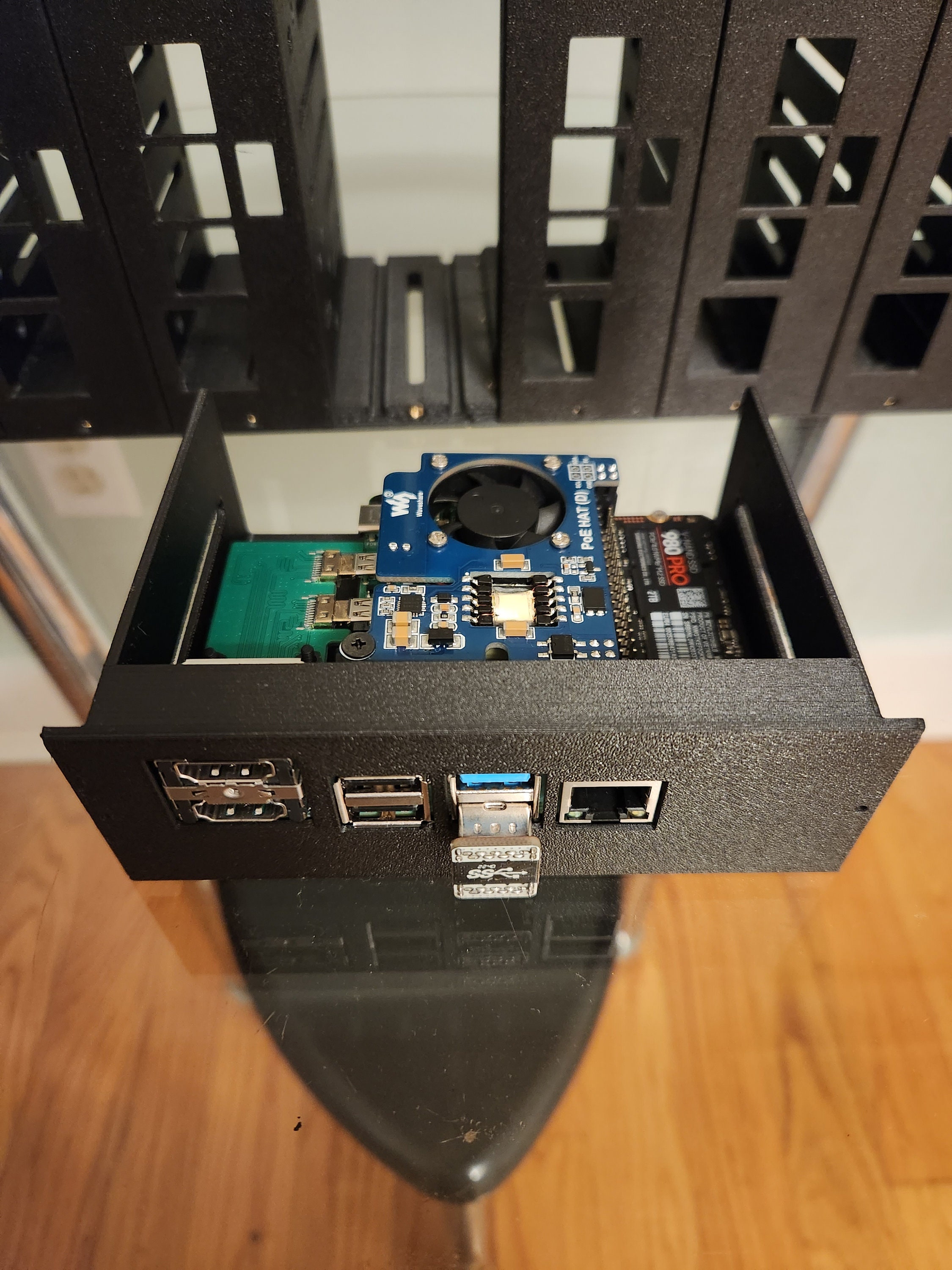 Raspberry Pi 3U Rack 3D Printed Holds 9 Pi's - Etsy