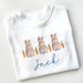 Embroidered Personalised Easter Top, Bunnies With Carrots - Etsy UK