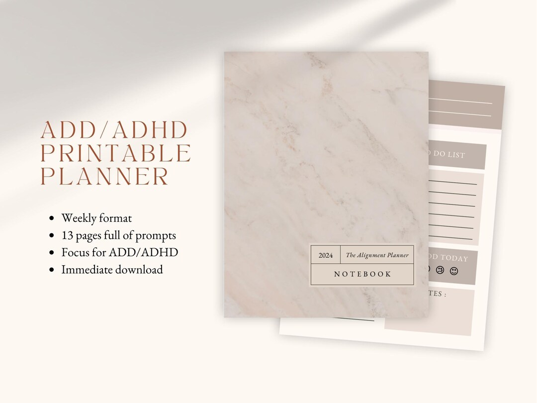 ADHD Weekly Planner Printout - Etsy