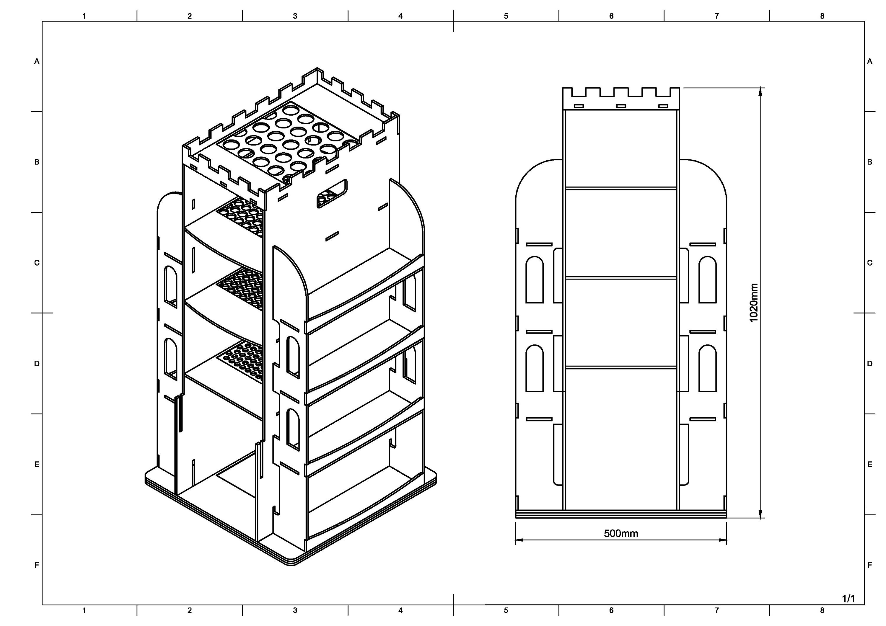 SORTI - DIY Laser Cut Files for Lego Organizer/filter Tower: Create ...