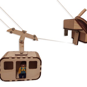 LIFTI - DIY Lasercut Files for Toy Cable Car Kit: Build Your Own ...