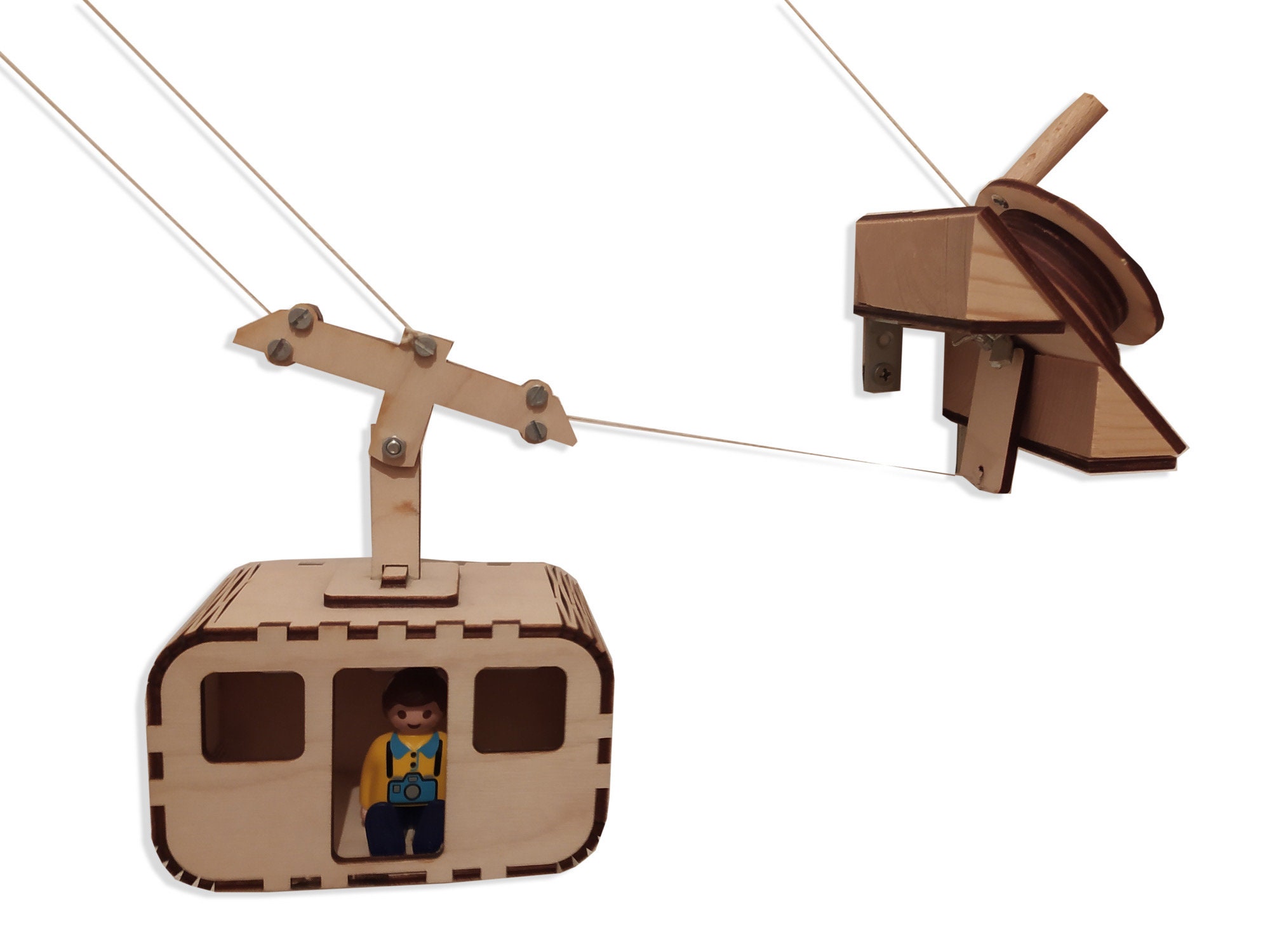 LIFTI - DIY Lasercut Files for Toy Cable Car Kit: Build Your Own ...