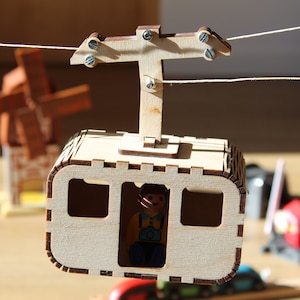 LIFTI - DIY Lasercut Files for Toy Cable Car Kit: Build Your Own ...
