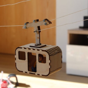 LIFTI - DIY Lasercut Files for Toy Cable Car Kit: Build Your Own ...