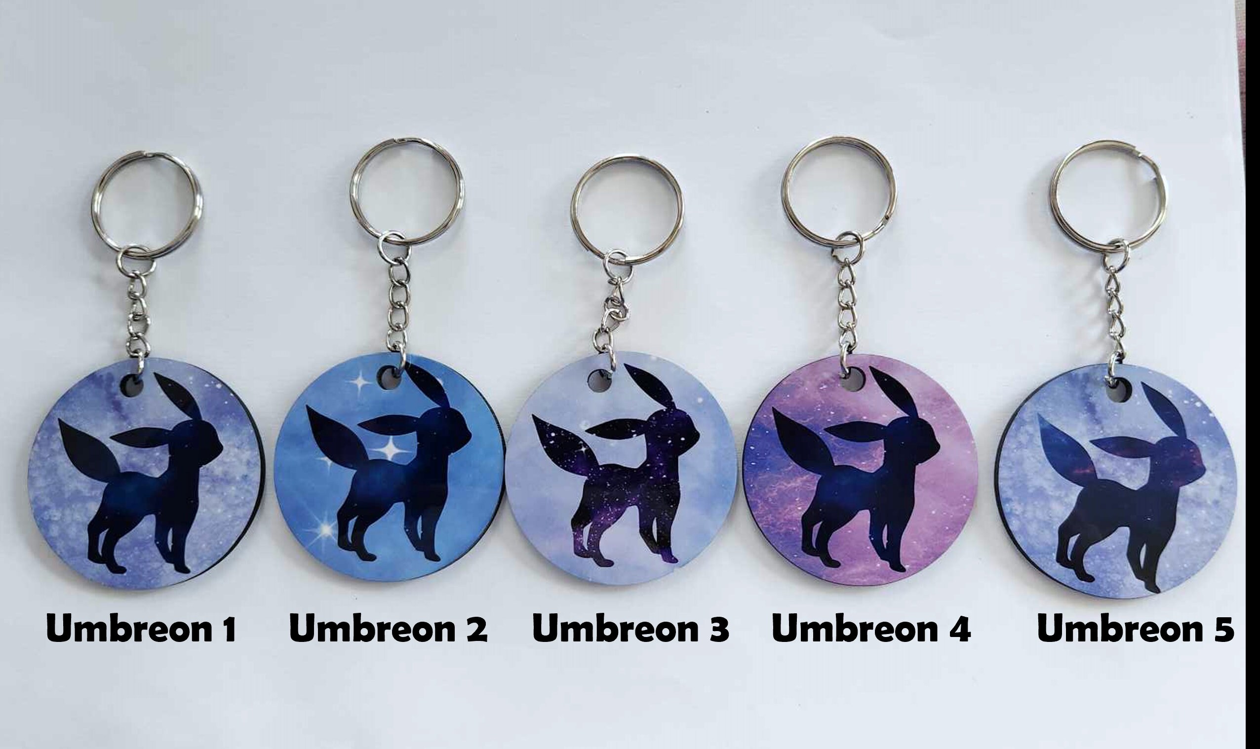 Galaxy Eeveelution Pokemon Keychains, Umbreon or Espeon - Etsy