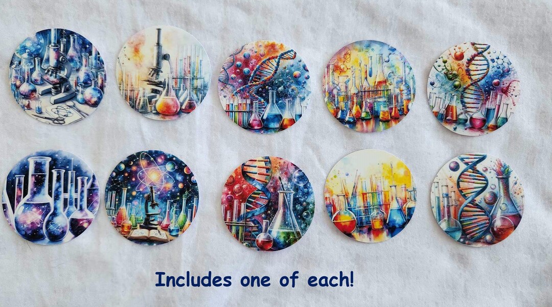 Rainbow Laboratory Stickers - Etsy