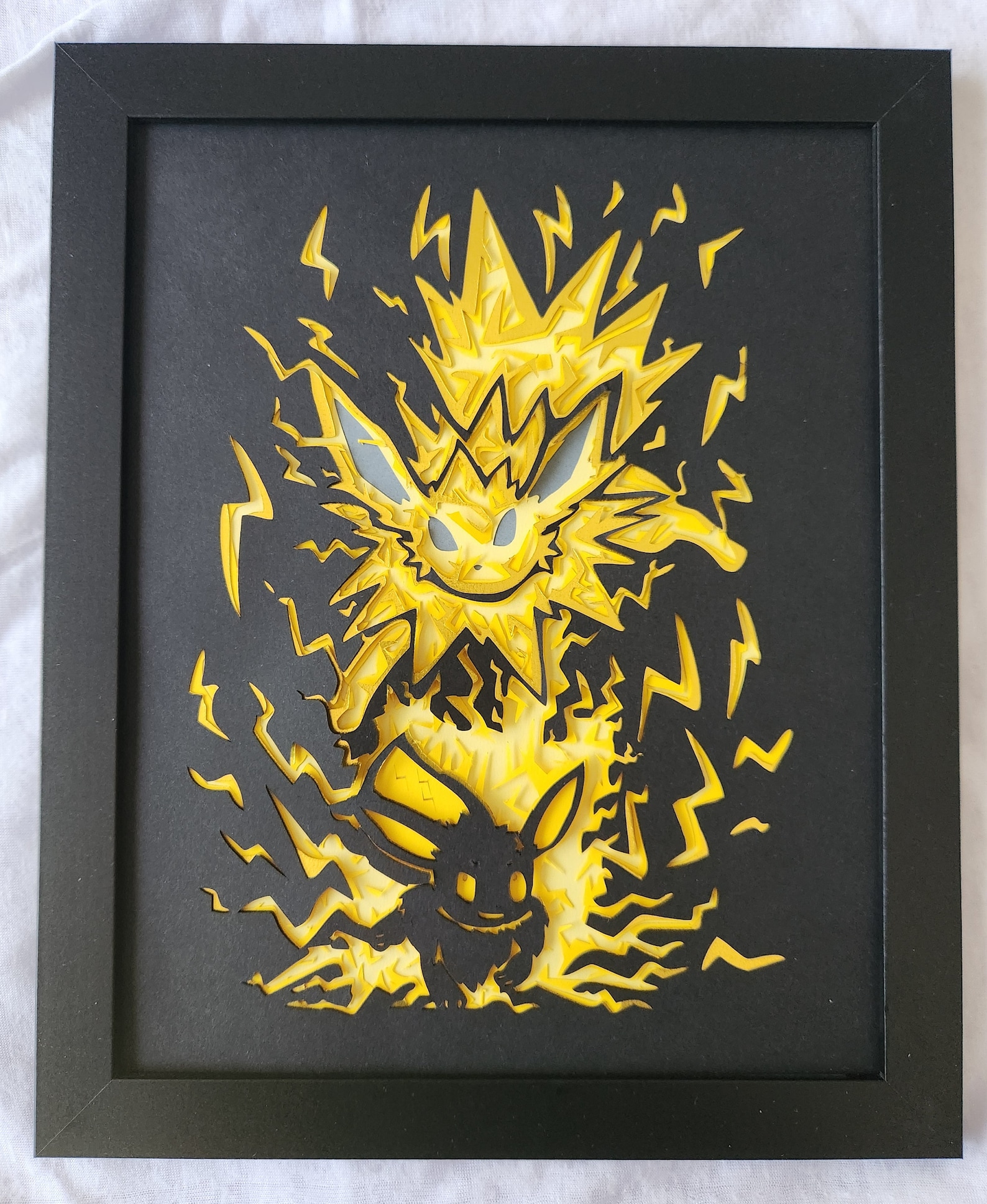 Eeeveelution Layered Paper Art, Framed Pokémon Portraits, Choose ...