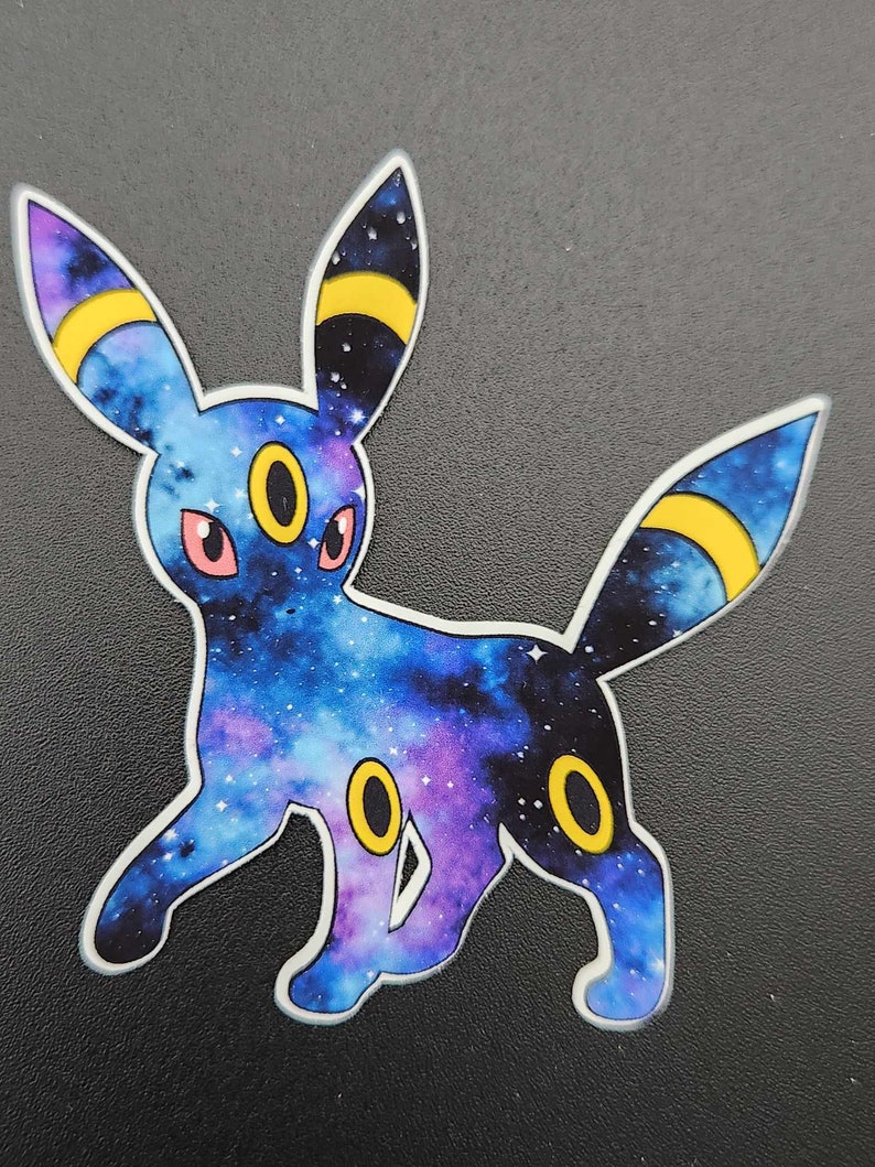 Galaxy Umbreon and Espeon Cute Pokémon Stickers - Etsy