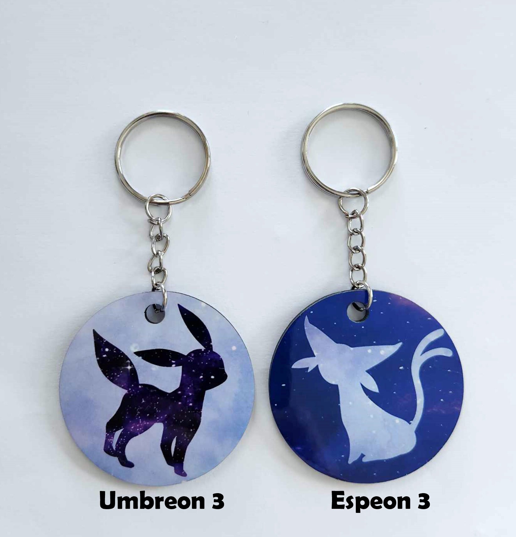 Galaxy Eeveelution Pokemon Keychains, Umbreon or Espeon - Etsy