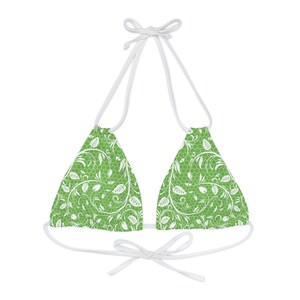 Flora Mint String Bikini Top - Etsy