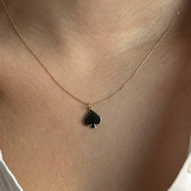 Spade Necklace - Etsy